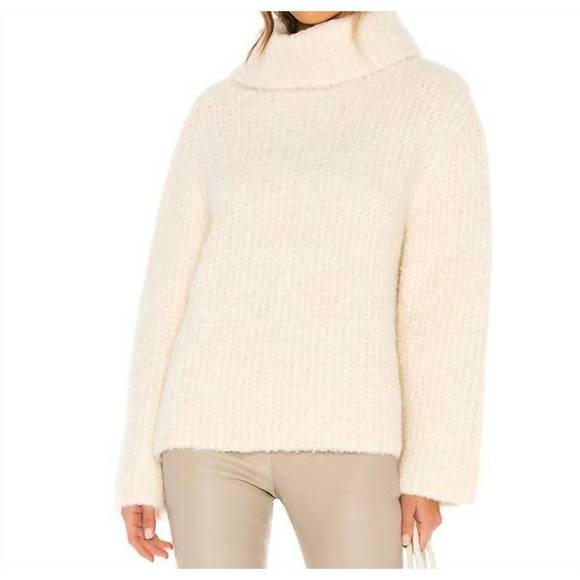 Theory | Sweaters | New Theory Fold Over Neck Boucle Knit Cowl Neck ...